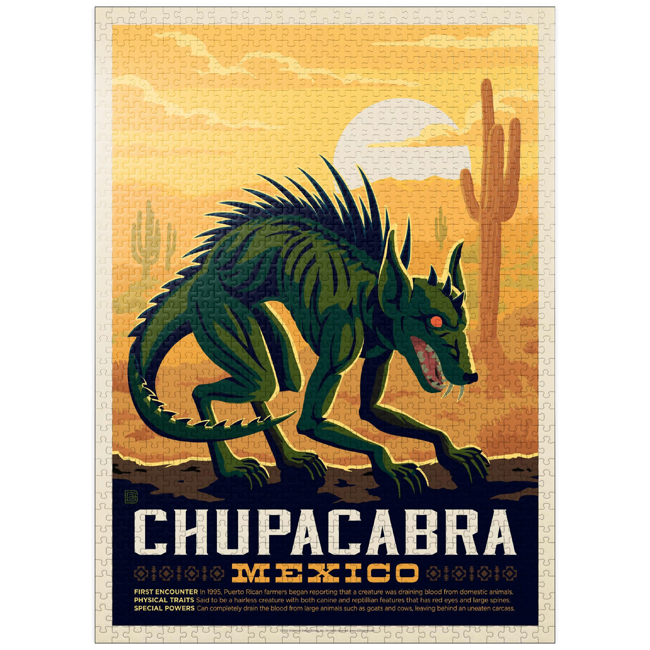 MyPuzzle.com 1000 Piece Jigsaw Puzzle - Mythical Creatures Chupacabra ...