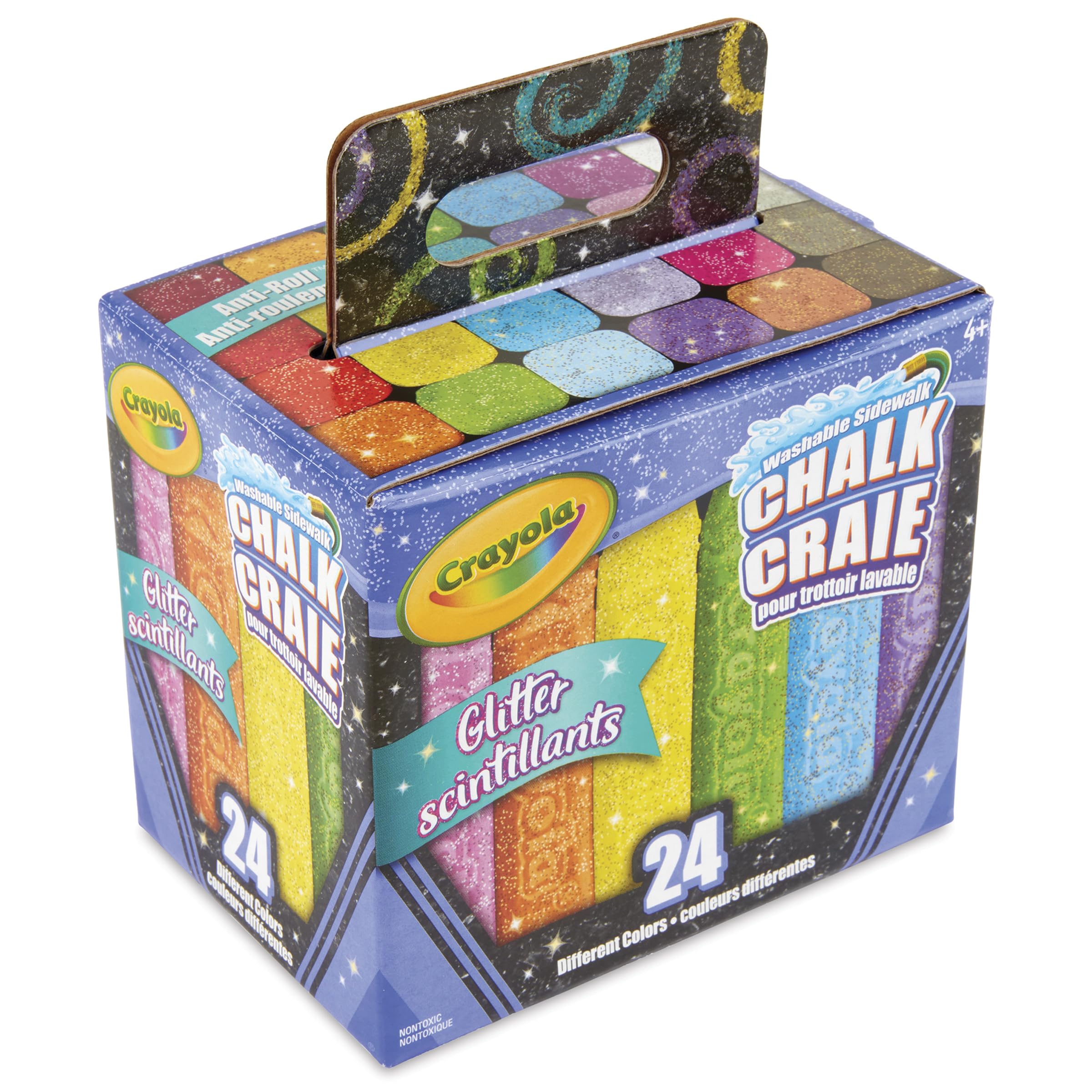 Crayola Glitter Chalk, 24 Count – Toytooth