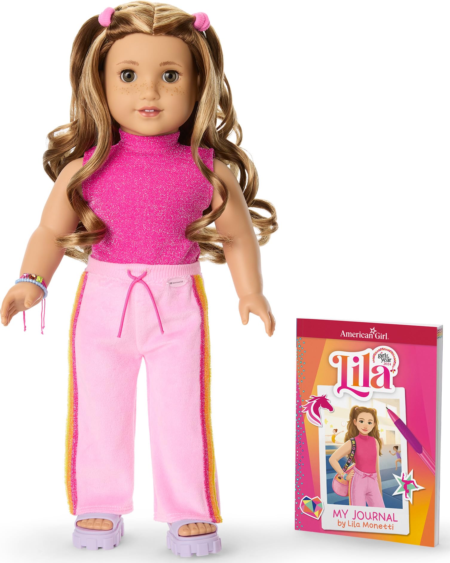 American Girl Lila 18-inch Doll & Journal, Multi Color, Model 19473518 ...