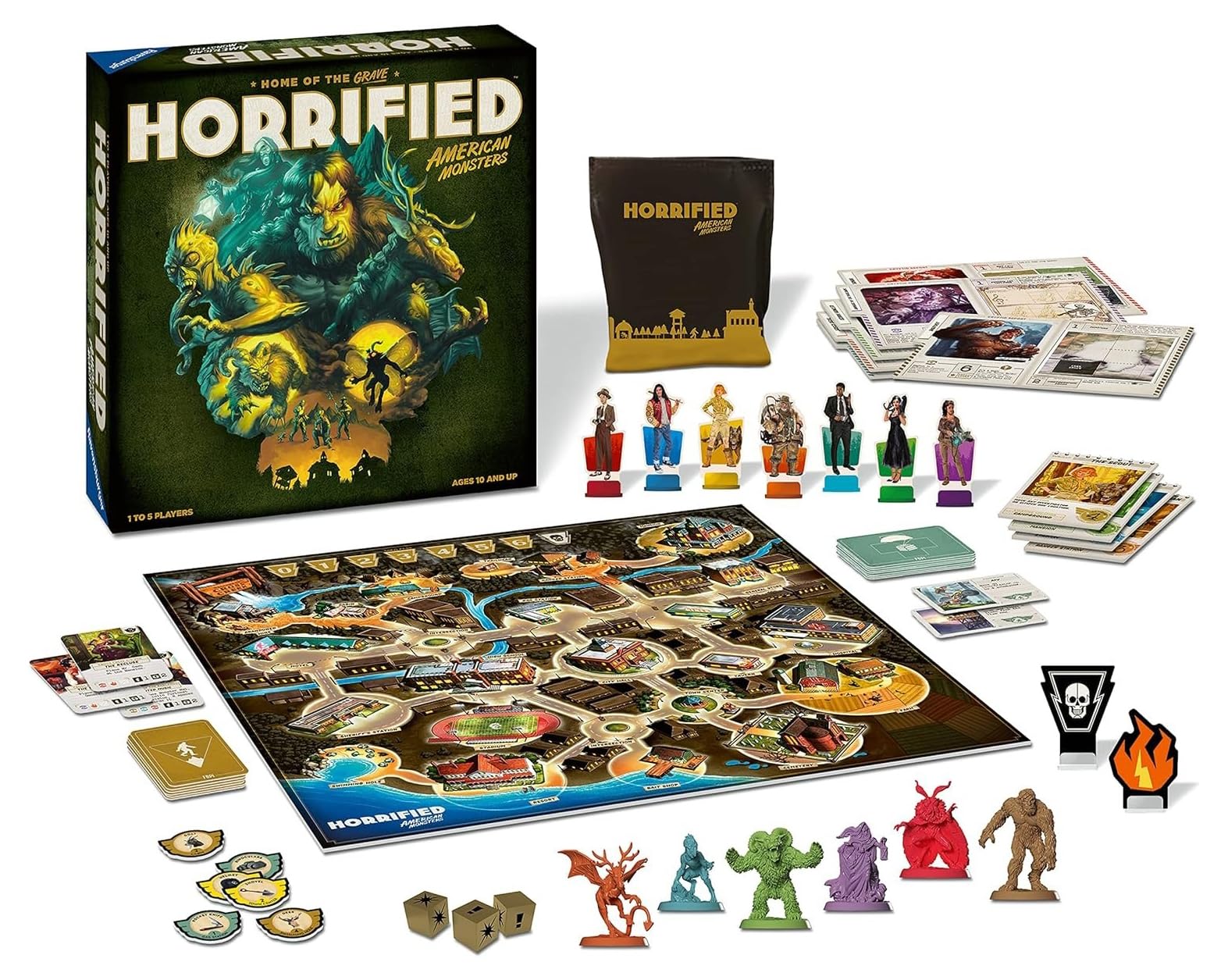 Ravensburger Horrified: American Monsters Strategy Board Game ...