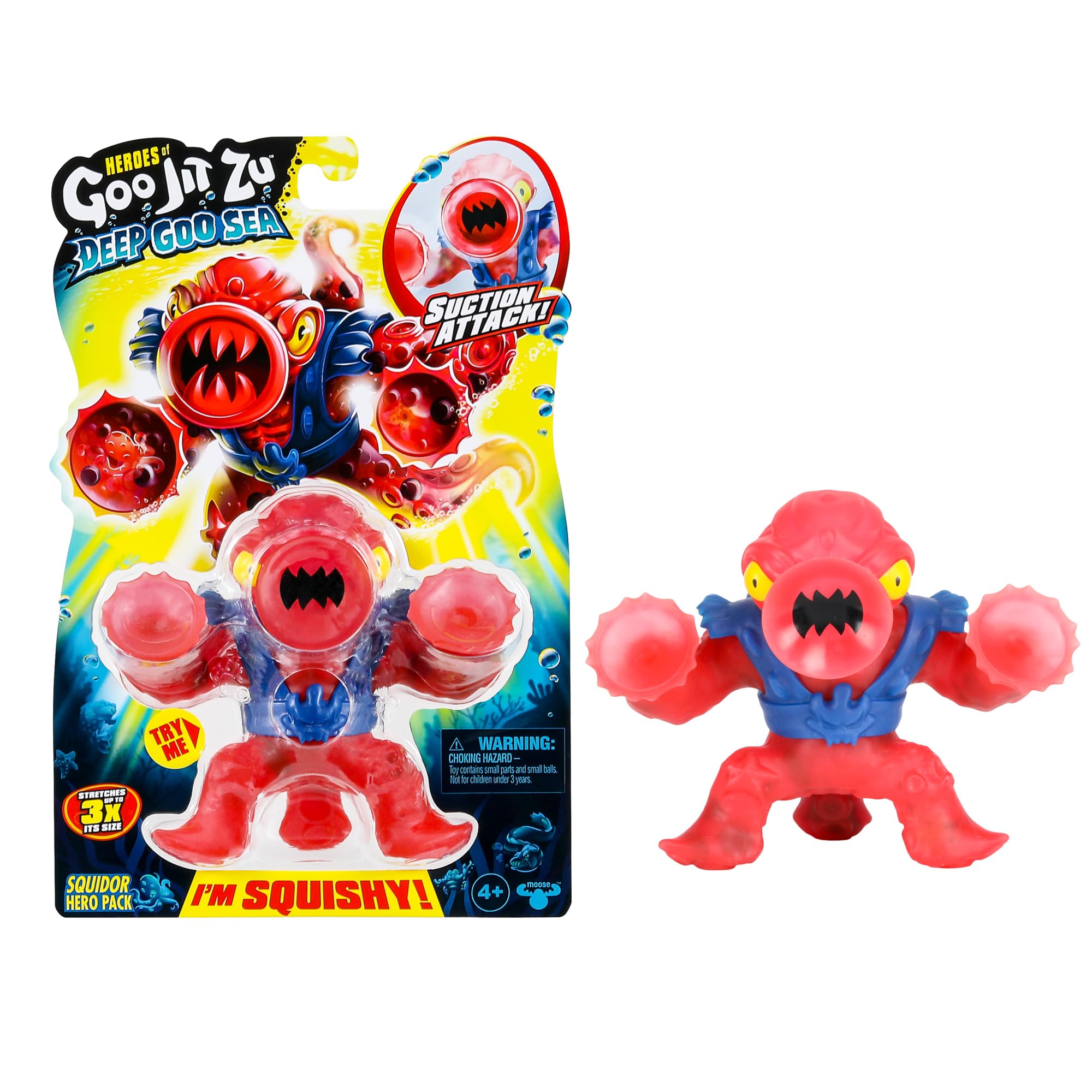 Heroes of Goo Jit Zu Deep Goo Sea Squidor Hero Pack, Super Squishy Goo ...