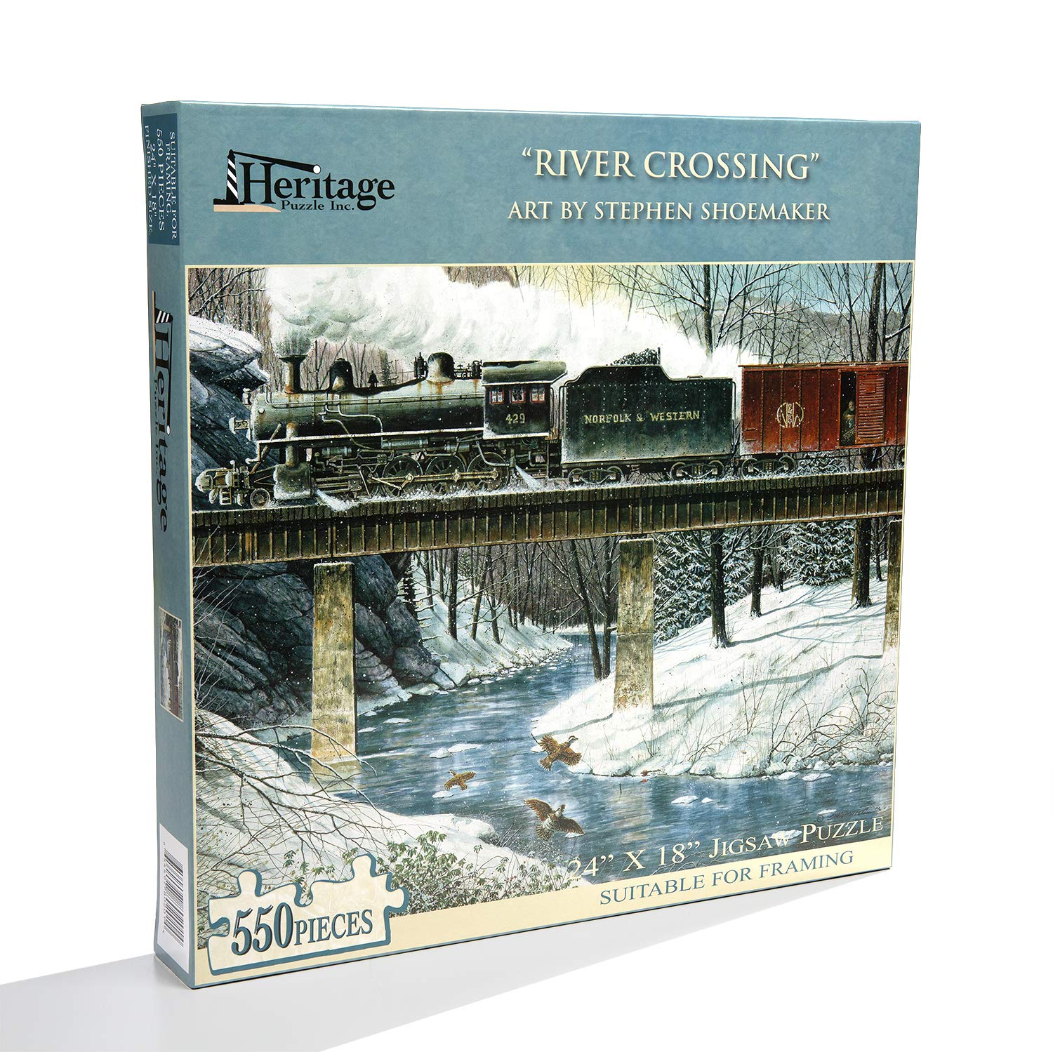 Heritage Puzzle River Crossing - 550 Piece Jigsaw Puzzle – Toytooth