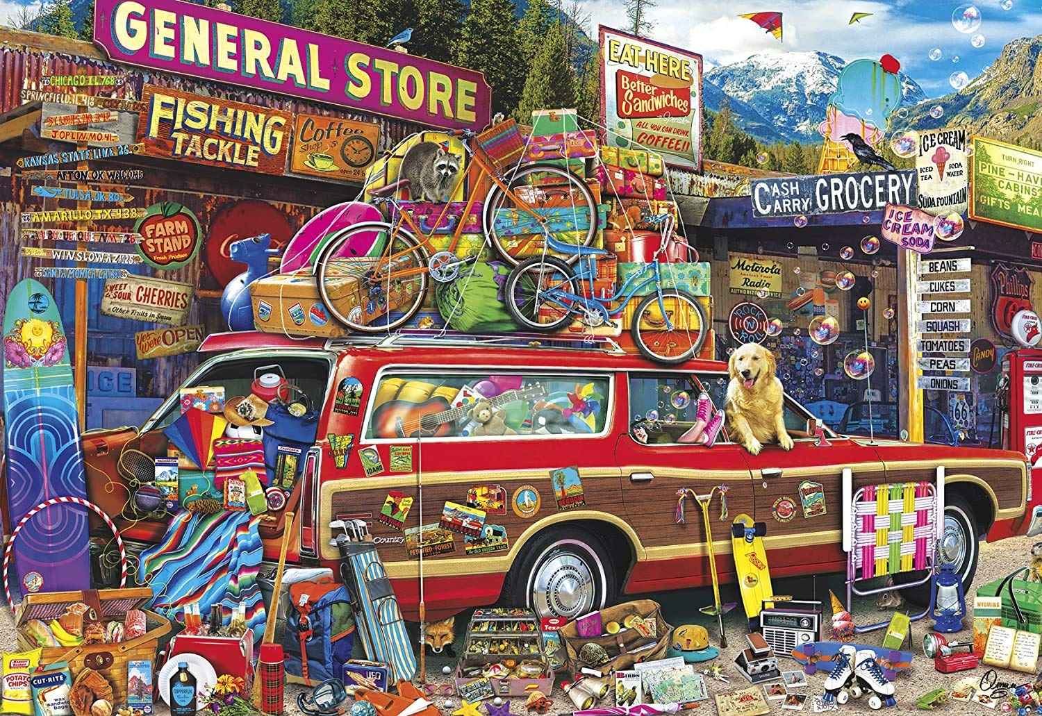 Buffalo Games - Aimee Stewart - Family Vacation - 2000 Piece Jigsaw ...