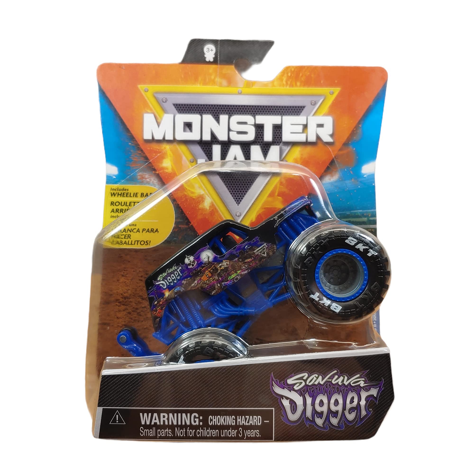 Monster Jam, Official Son-Uva Digger Monster Truck, Die-Cast Vehicle ...