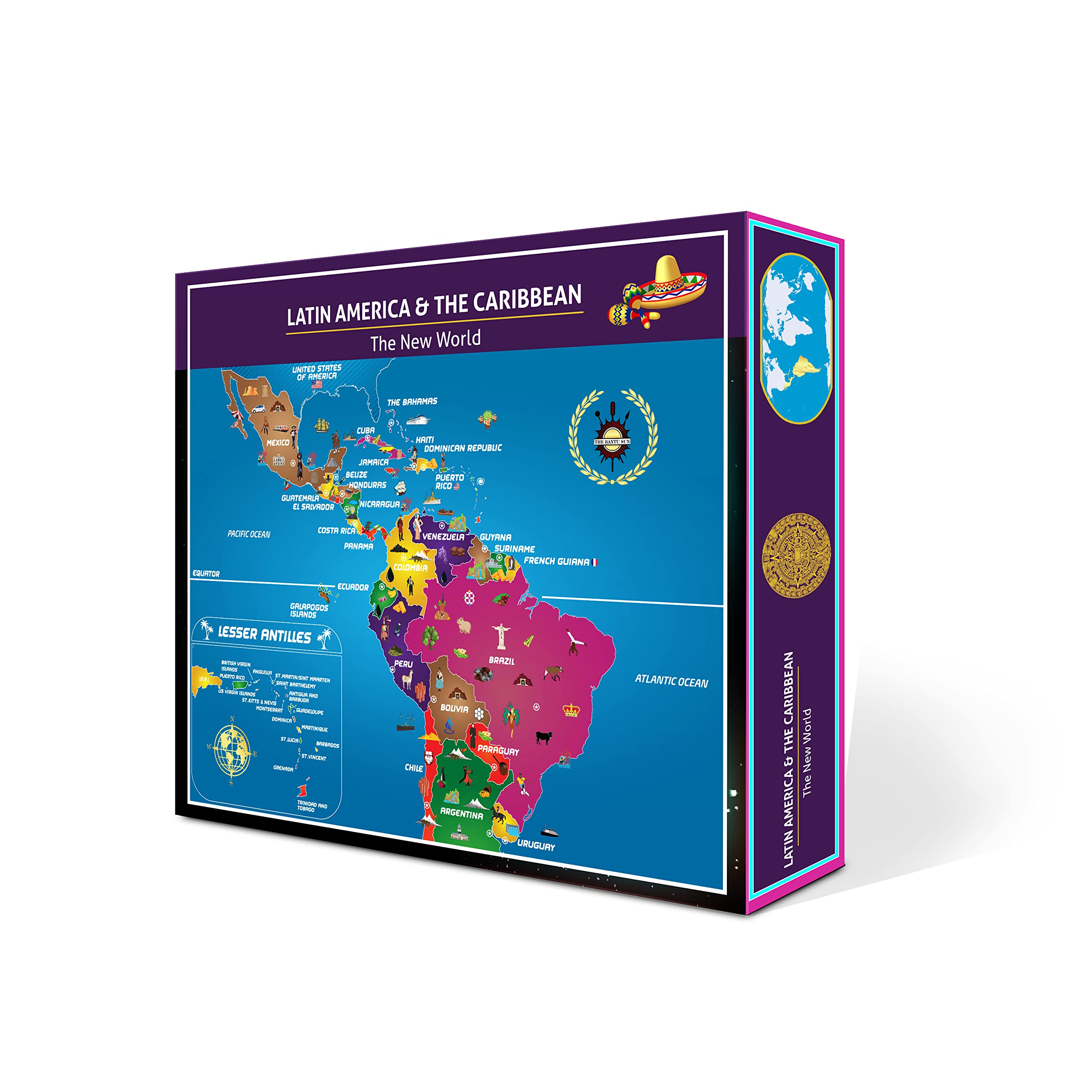 Latin America & Caribbean Map Puzzle - Map Of South America - Jigsaw P ...