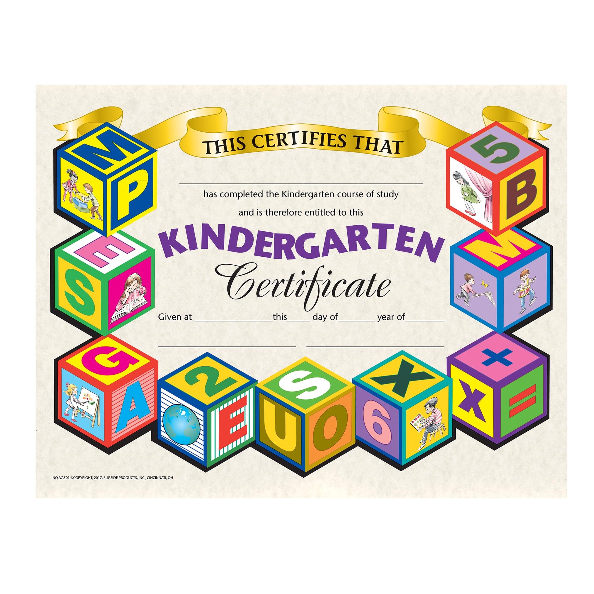 Hayes Kindergarten Diploma Certificates, Keepsake Graduation ...