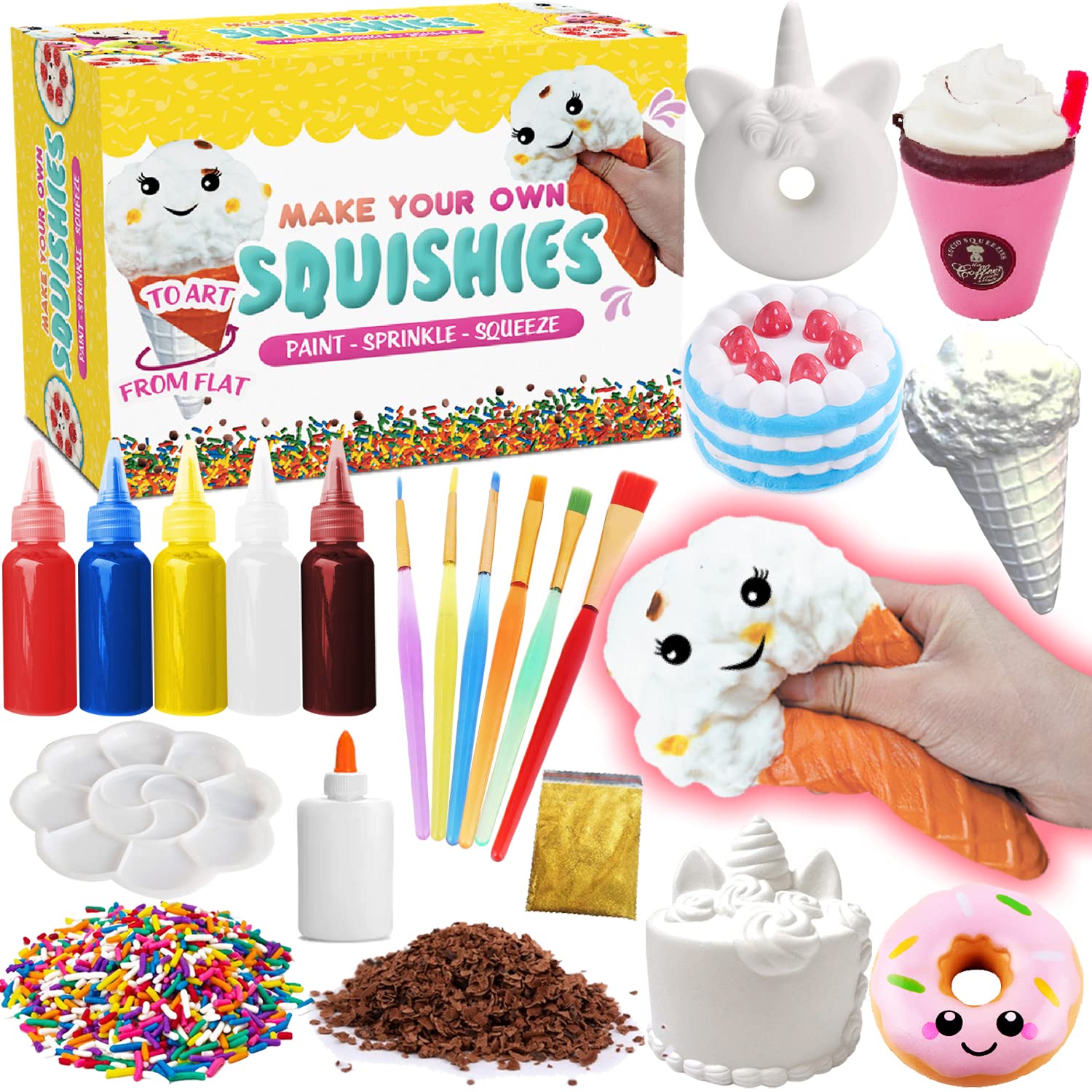 Insnug Paint Your Own Squishies Kit - Sensory Toys Squishy Painting Ki ...