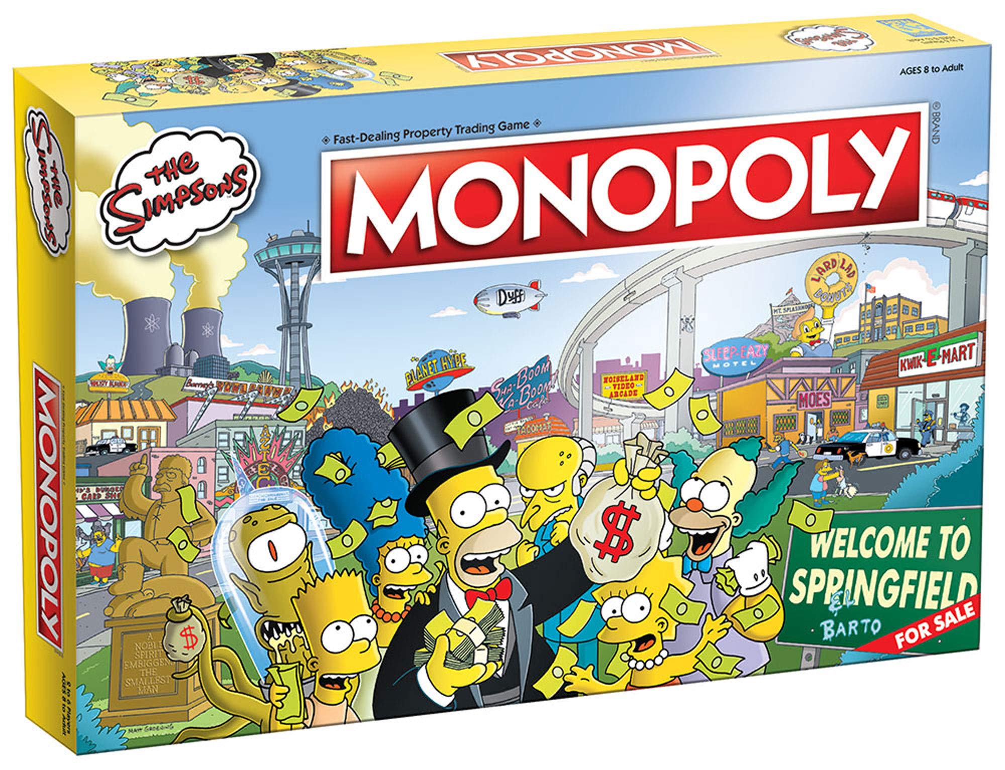 Monopoly The Simpsons Board Game | Based On Fox Series The Simpsons ...