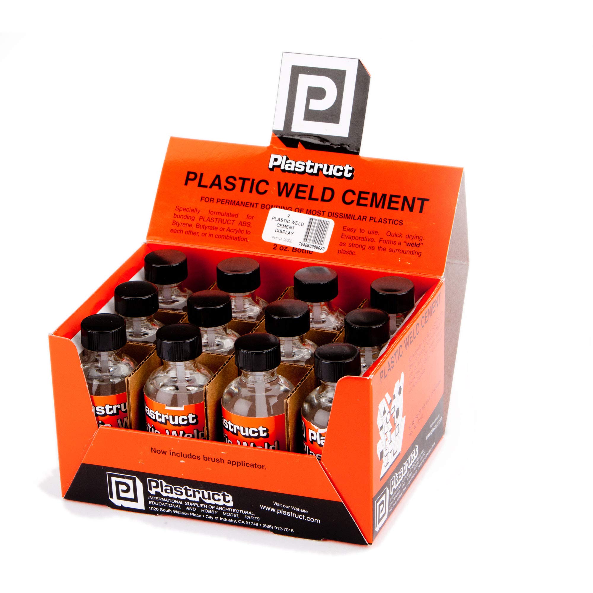 Plastruct Plastic Weld Cement, Small Size, Orange, 12-Pack – Toytooth