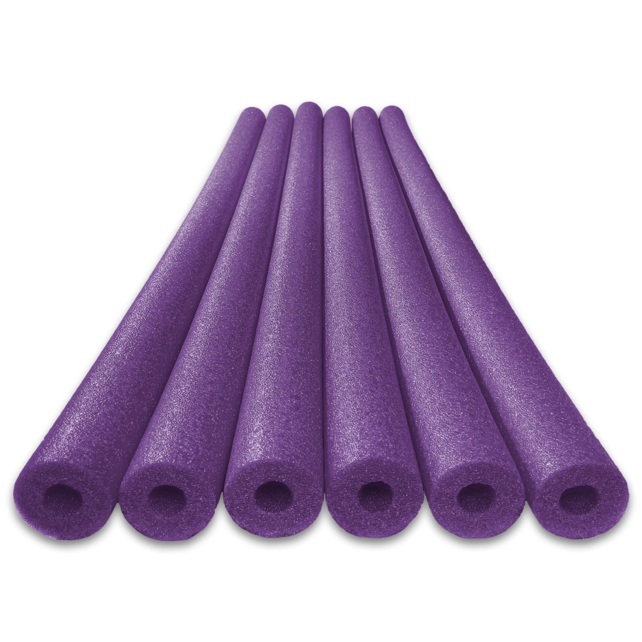 Oodles Of Noodles Deluxe Pool Noodles - 6 Pack Purple Soft Foam Tubes ...