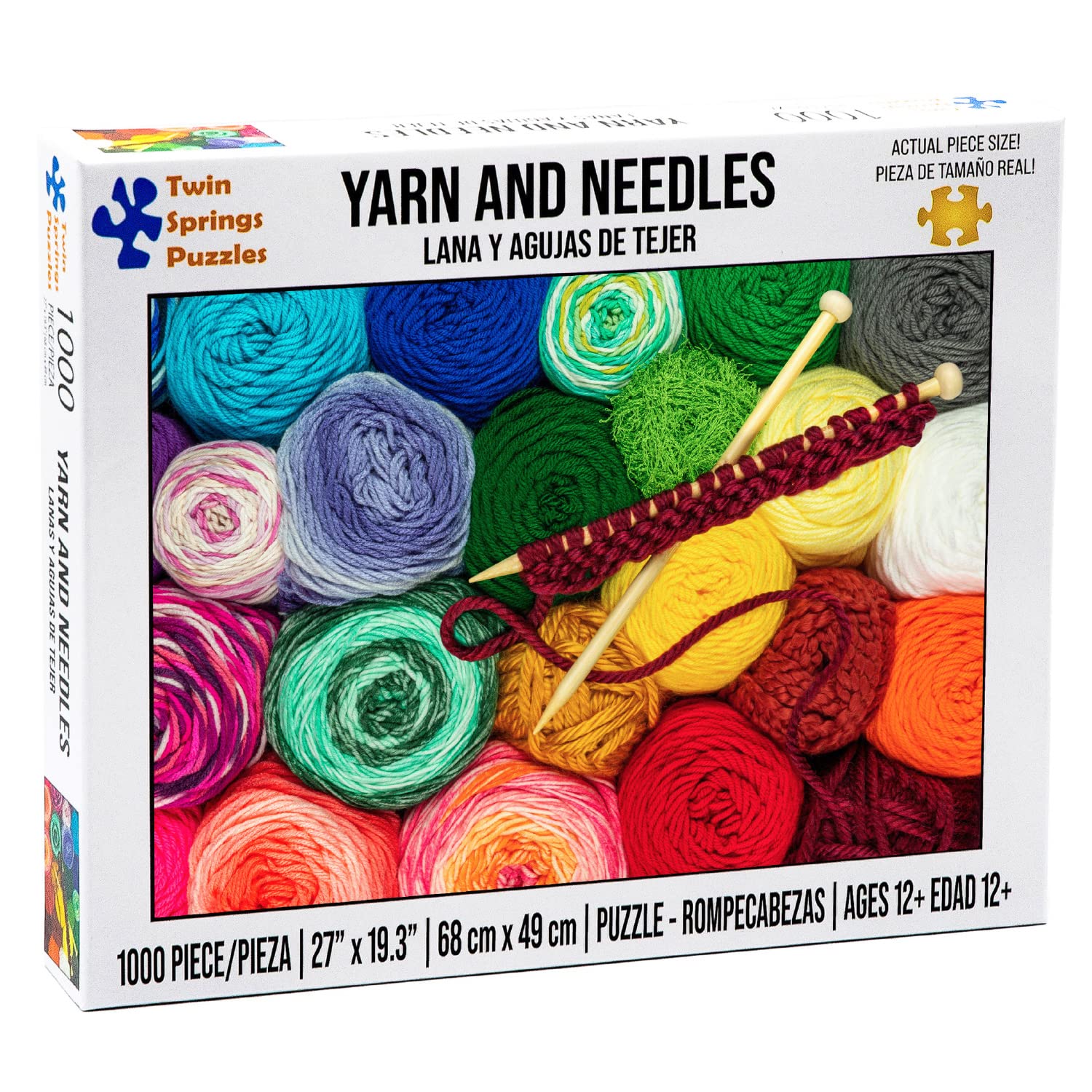 Yarn And Needles | Twin Springs Puzzles 1000 Piece Jigsaw Puzzle – Toytooth
