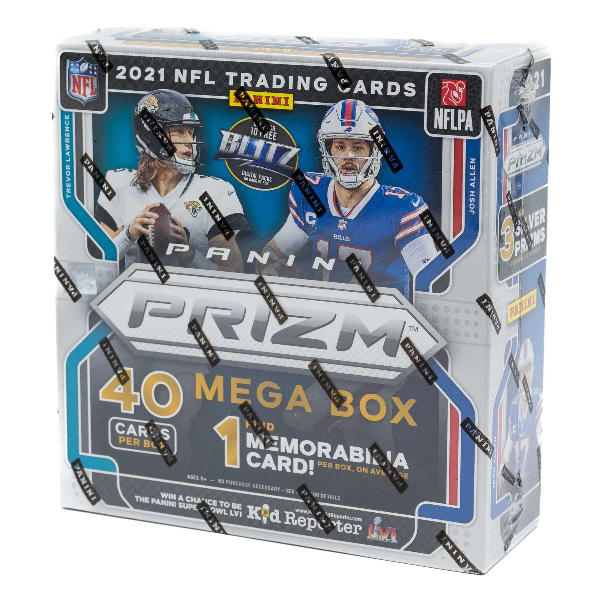 2021 Panini Prizm Football Mega Box - 40 Trading Cards - 1 Memorabilia ...