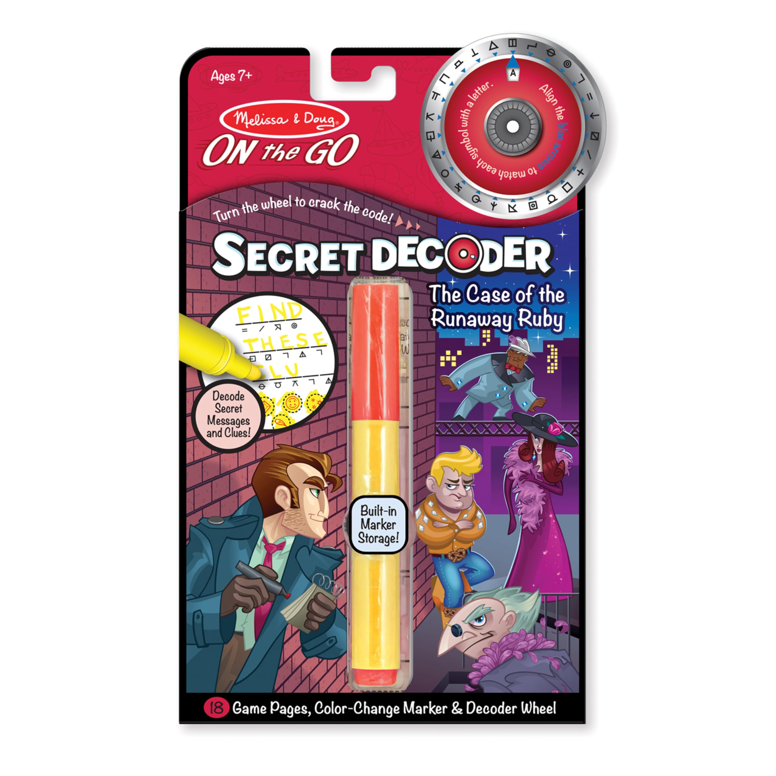 Melissa & Doug On The Go Secret Decoder Activity Book - The Case of The ...