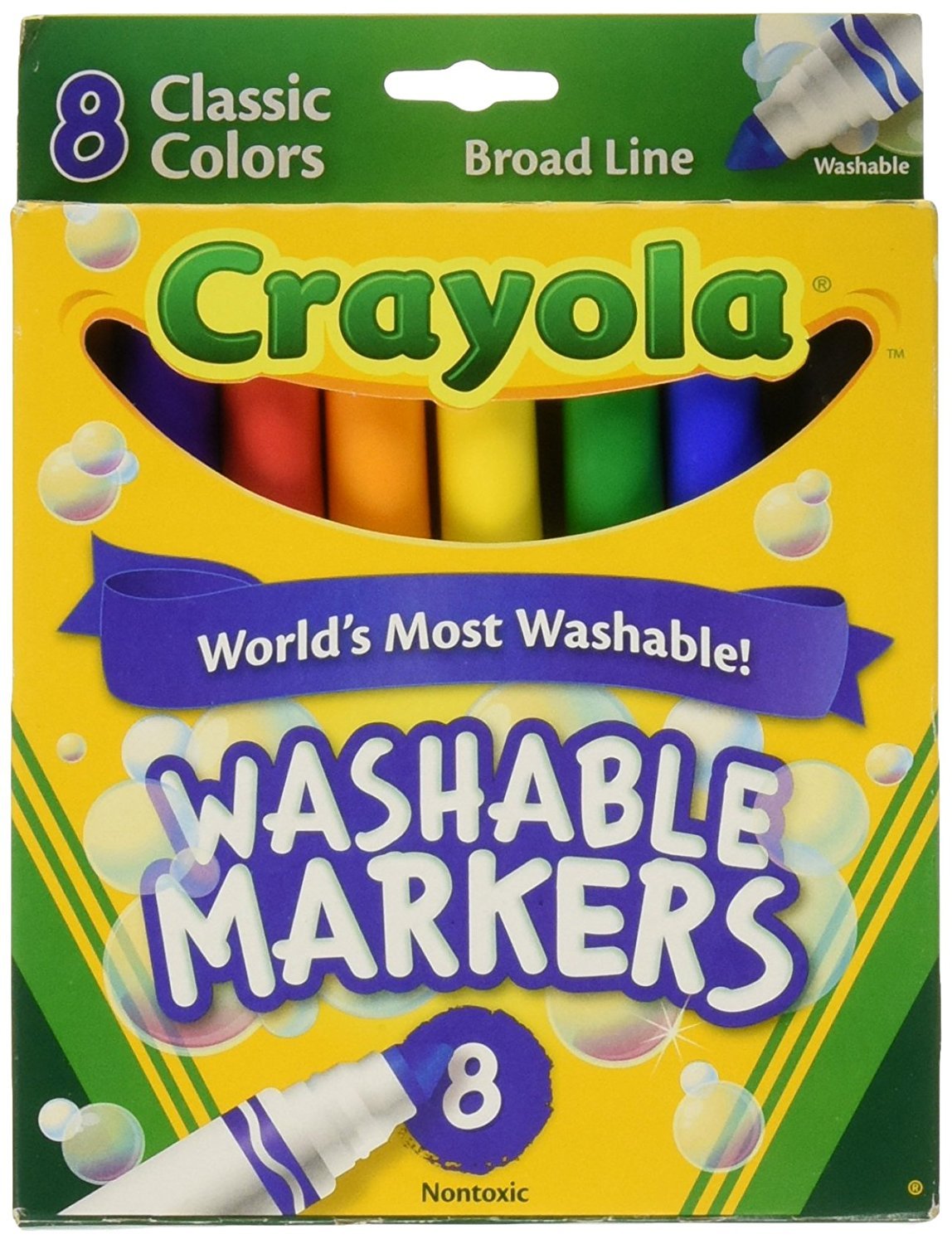 8 ct. Crayola Broad Line Washable Markers – Toytooth