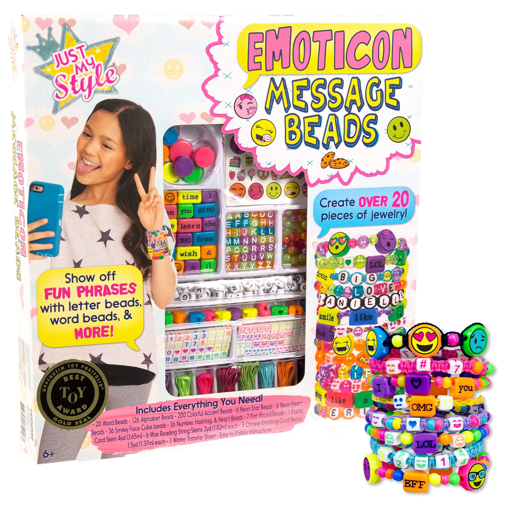Just My Style Emoticon Message Beads by Horizon Group,DIY 20+ Jewelry ...