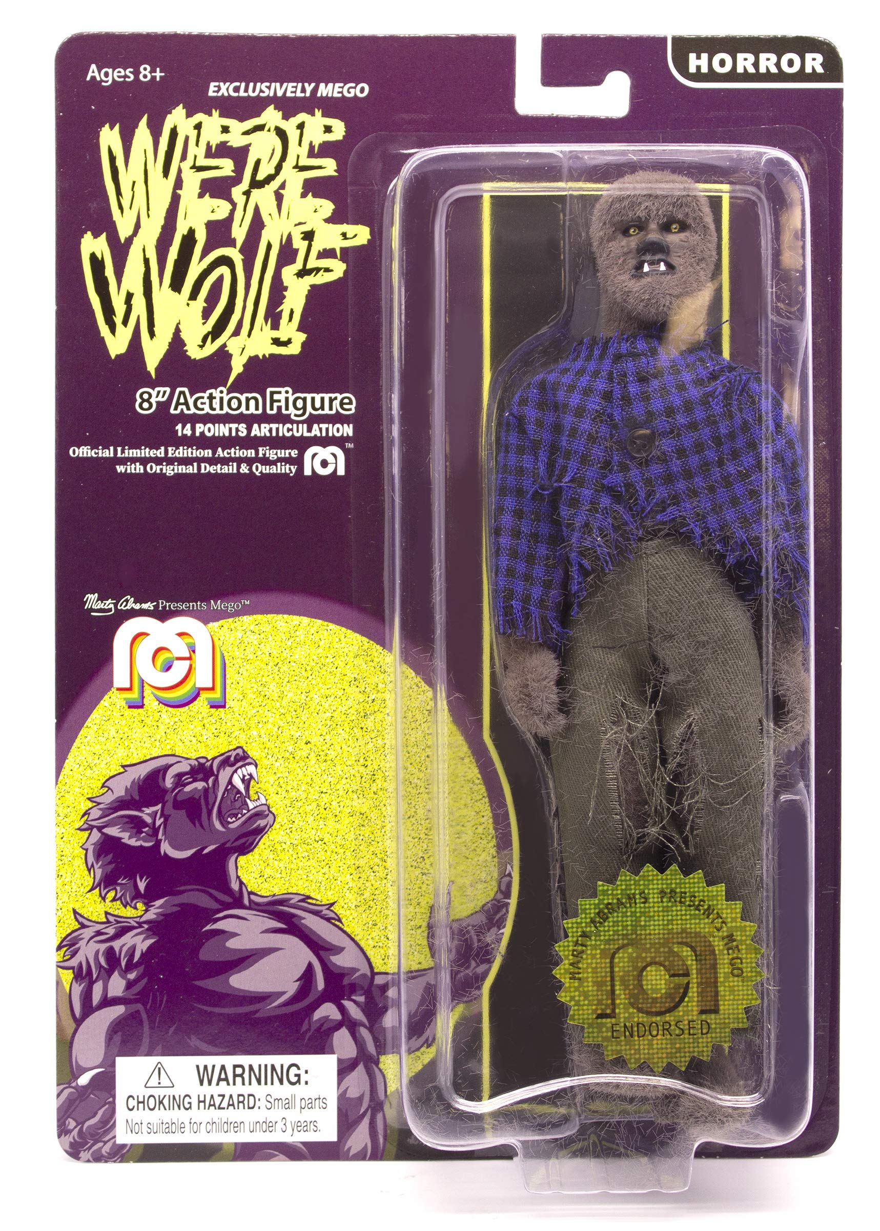 Mego Action Figures, 8” New Mego Werewolf - Full Body Flock (Limited E ...