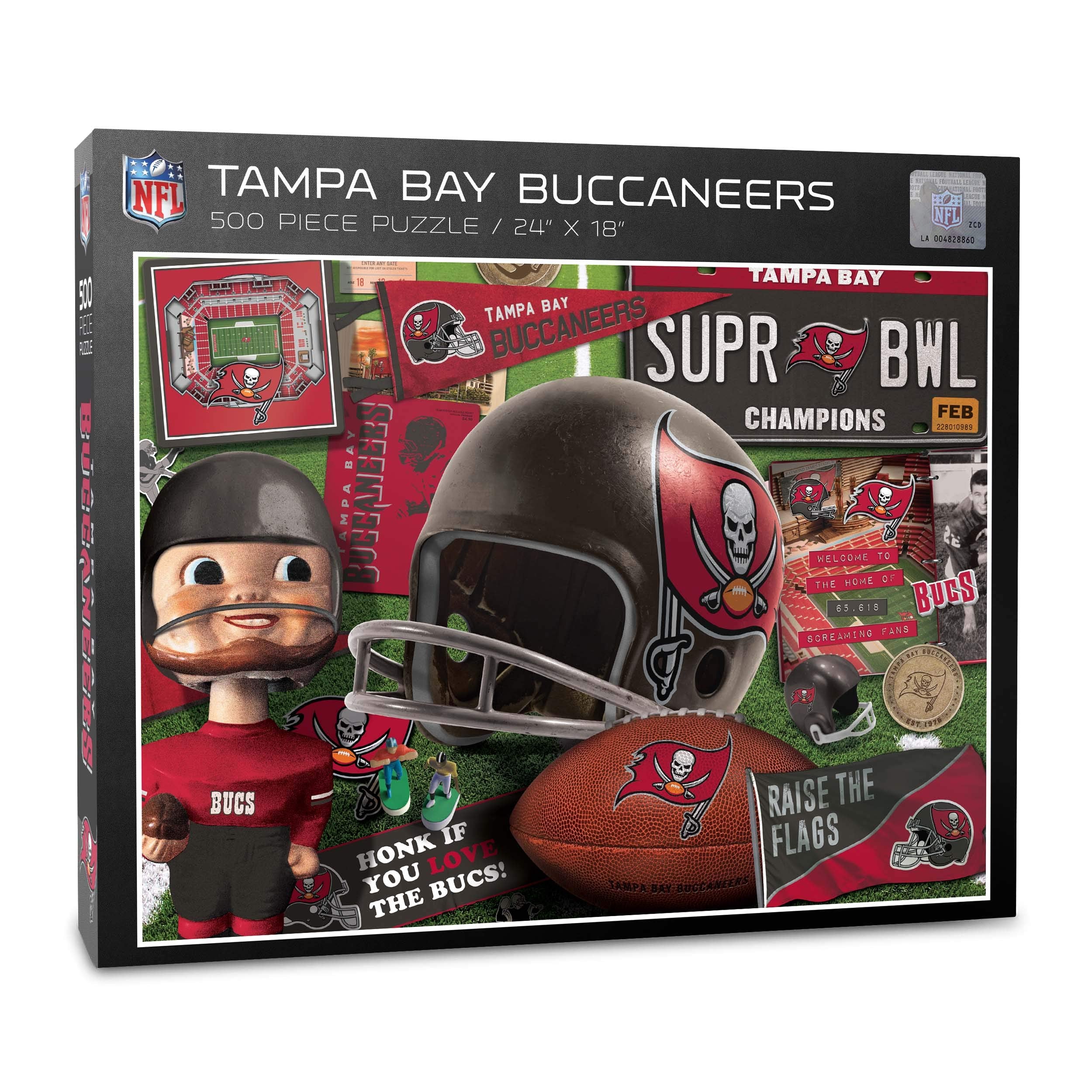 Youthefan Nfl Tampa Bay Buccaneers Retro Series Puzzle - 500 Pieces ...