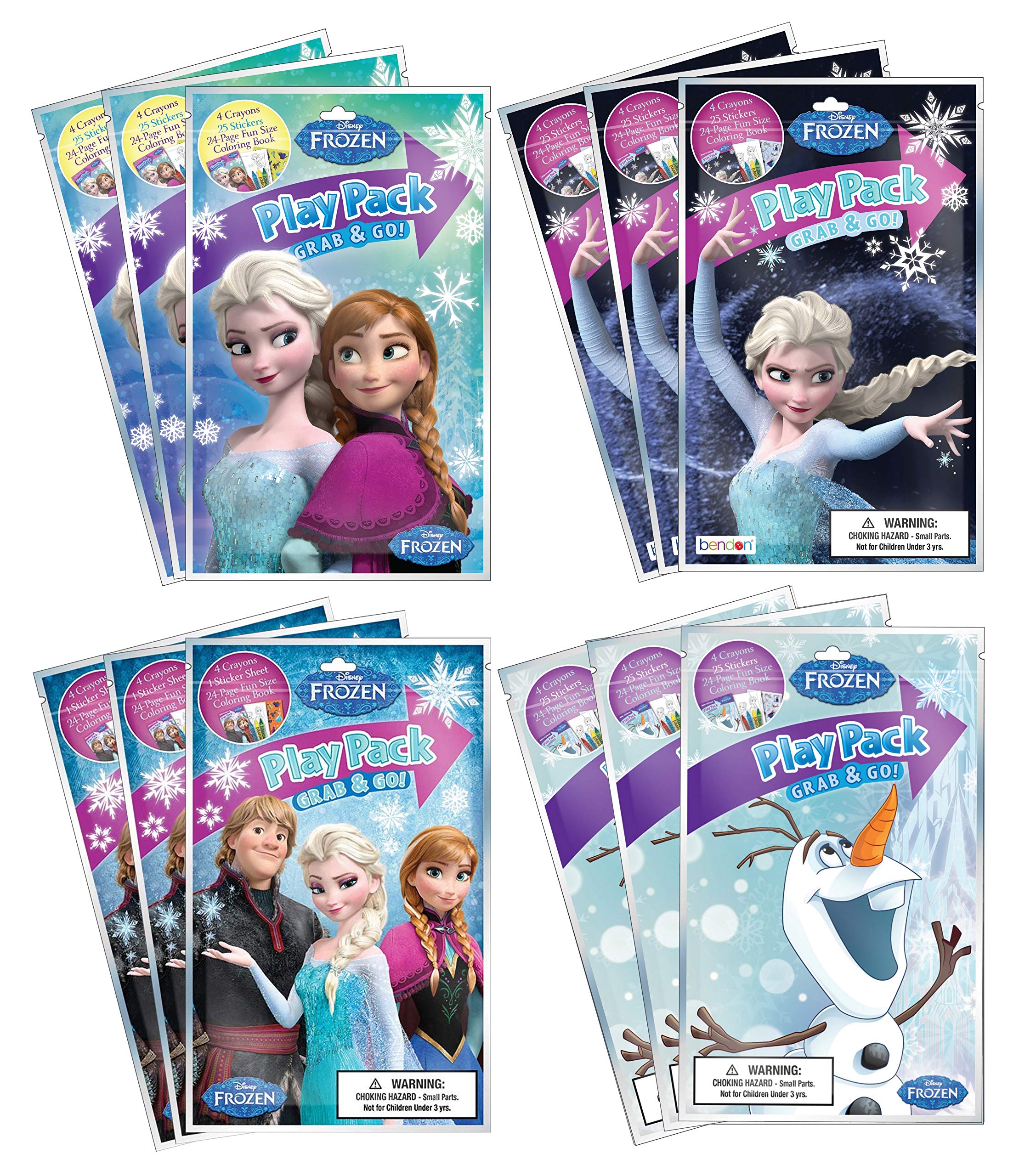 Bundle of 12 Disney Frozen Grab & Go Play Packs – Toytooth