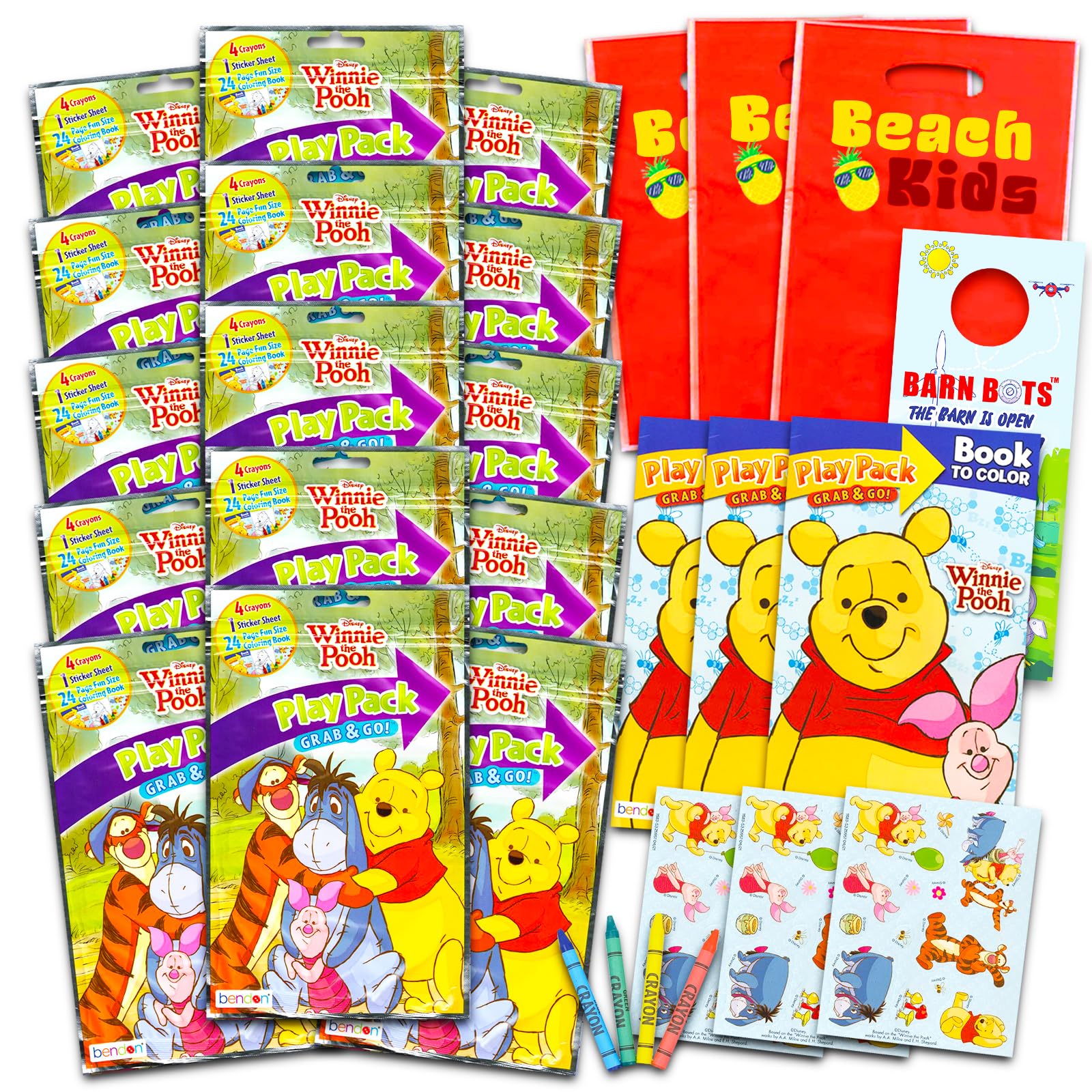 Bendon Publishing Set Of 15 Kids Play Packs Bundle ~ Fun Party Favors ...