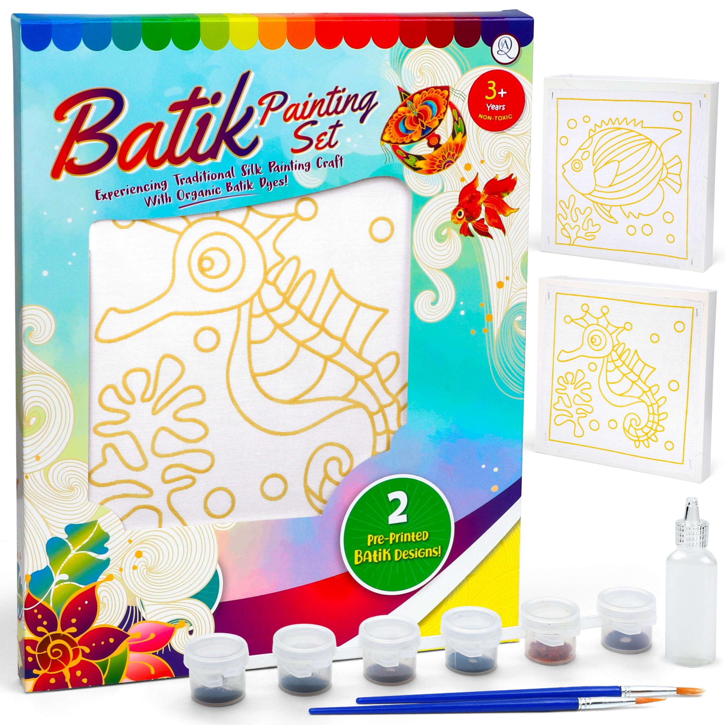 KS Innovative Malaysian Batik Organic Colors Painting 2-in-1 Kit (Fish ...
