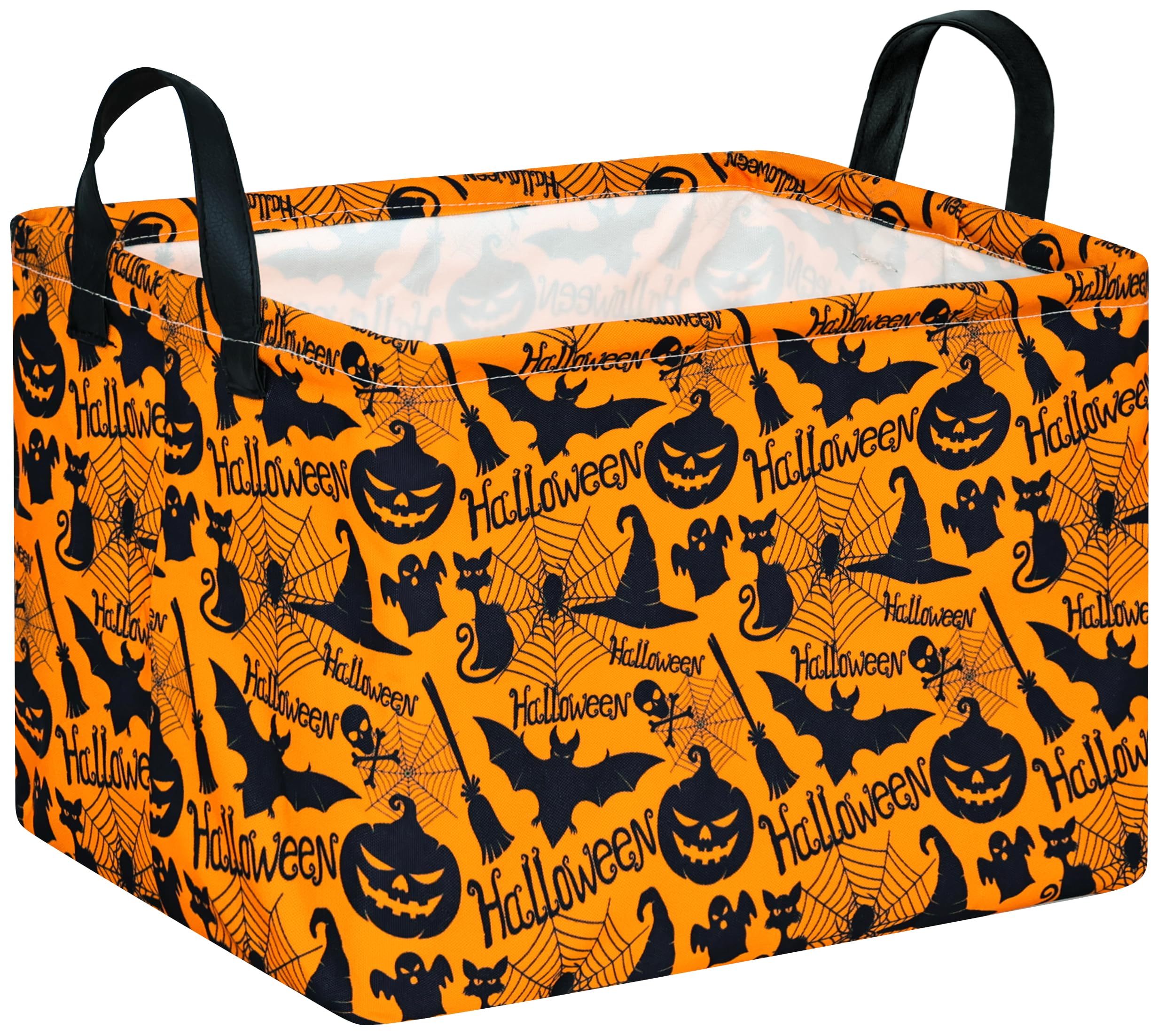 MAIZMZ Halloween Storage Basket Pumpkin Ghost Gift Basket for Kids ...