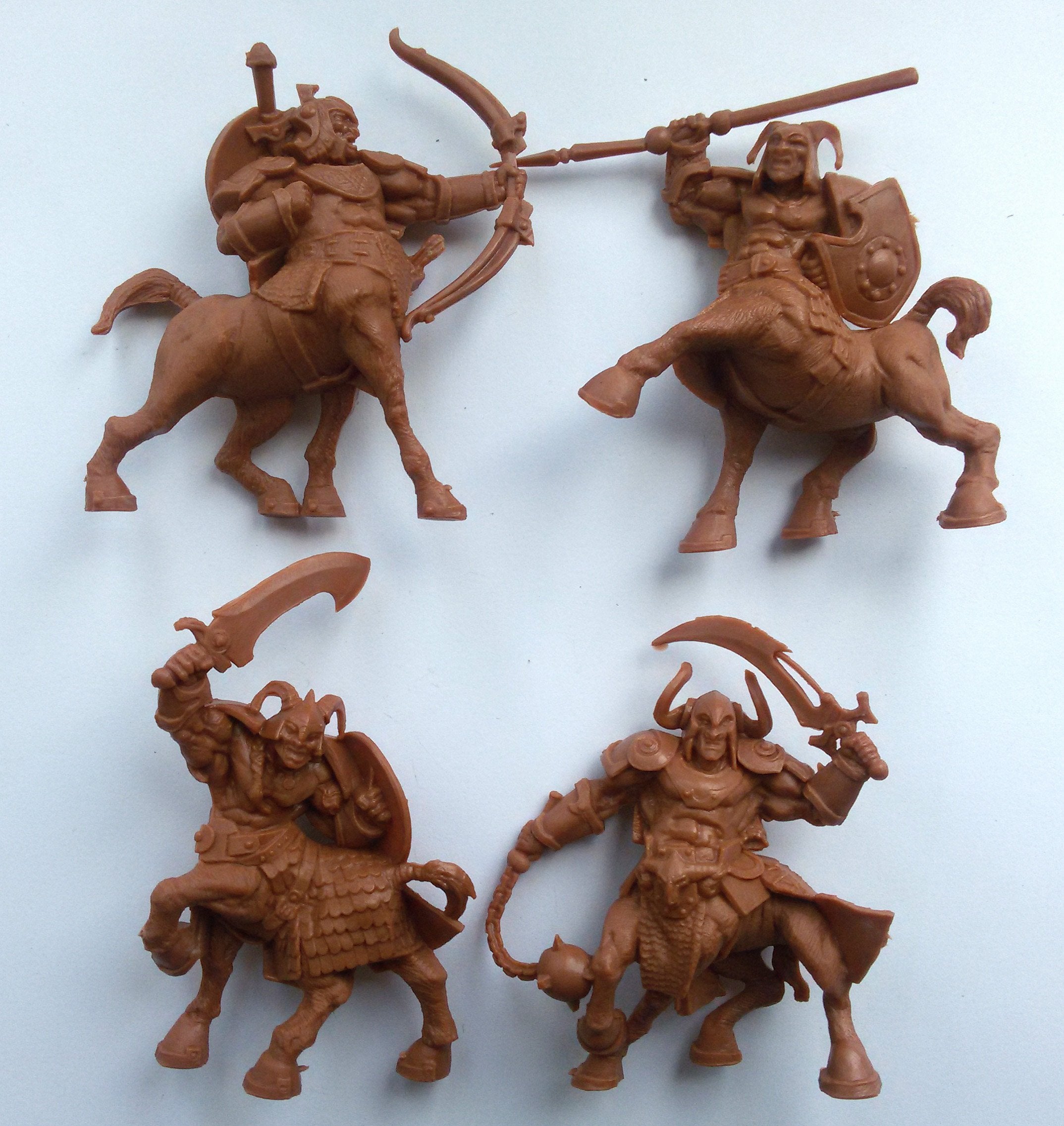 Centaurs 54 Mm 1/32 - 4 Fantasy Figures Tehnolog Fantasy Battles Russi ...