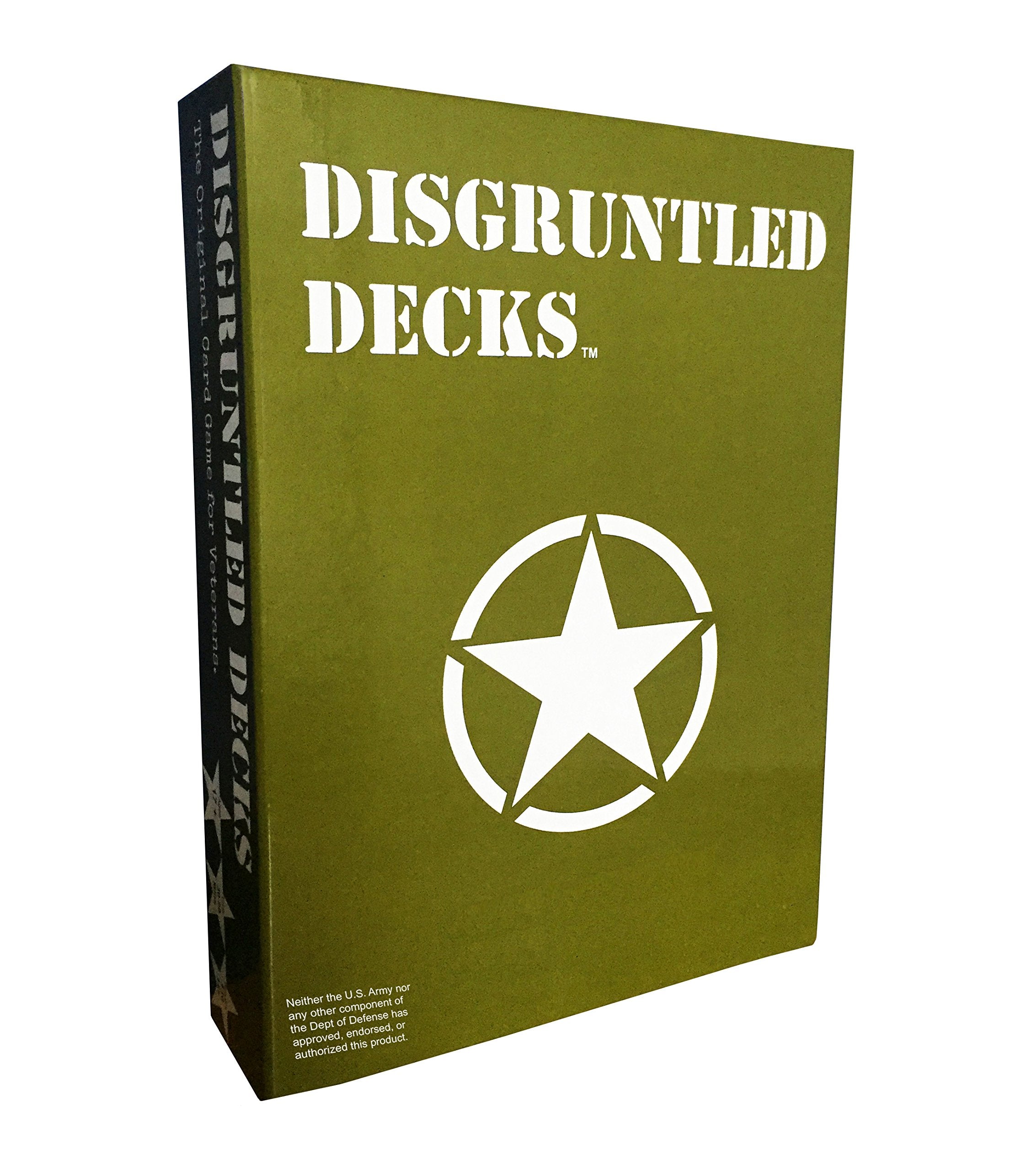 Disgruntled Decks Military Party Card Game - Army-Themed, Grey, 5.79 ...