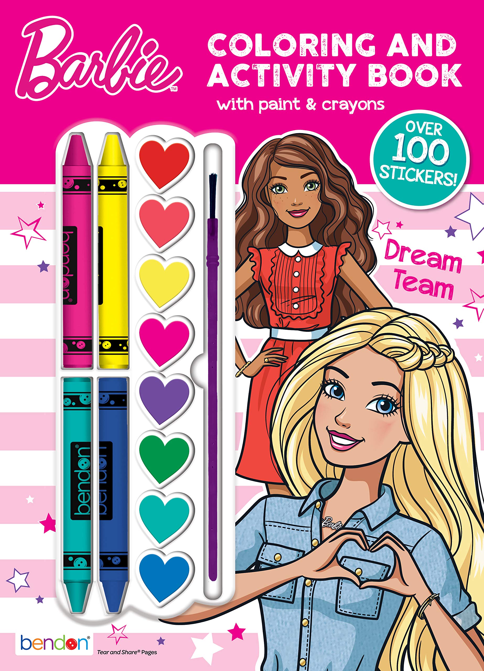 Bendon Barbie Coloring & Activity Book (Paint Pods & Crayons) – Toytooth