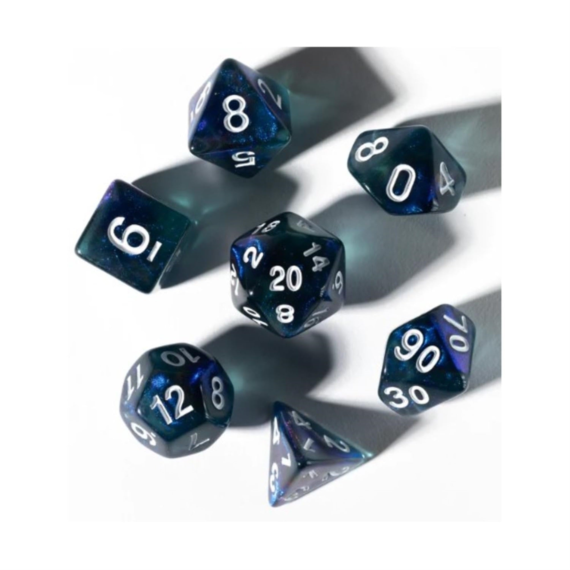 Sirius Dice Poly Set - Unearthed Treasure - Sapphire (8) – Toytooth